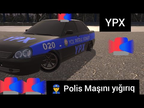 Rcd Lada Priora Polis Maşını yığırıq Ypx (Yol Patrul Xidmeti)(Rcd)