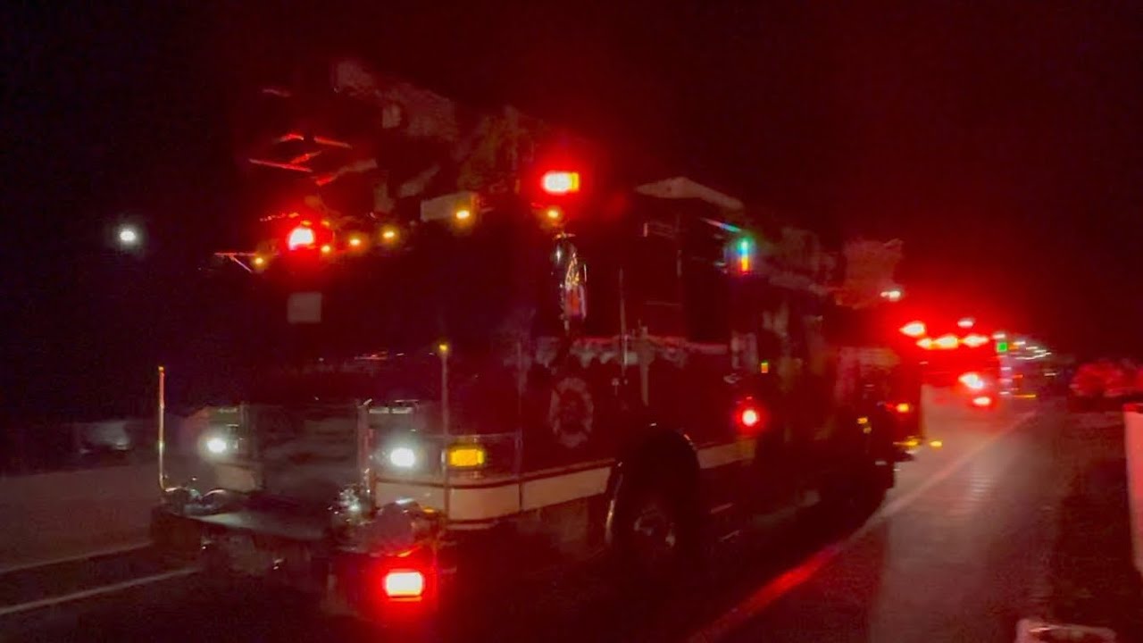 Long Branch Fire Department Truck 25-91 And Engine 25-74 Responding 9-8 ...