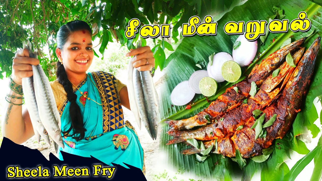 fish fry Sheela mean fry சீலா மீன் வருவல் இப்படி ஒரு முறை செய்து ...