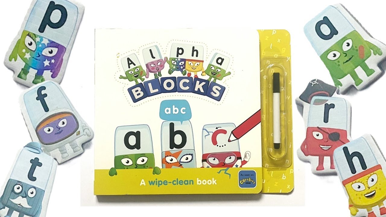 Alphablocks ABC Wipe Clean Book | Learn ABC's and Phonics For Kids ...