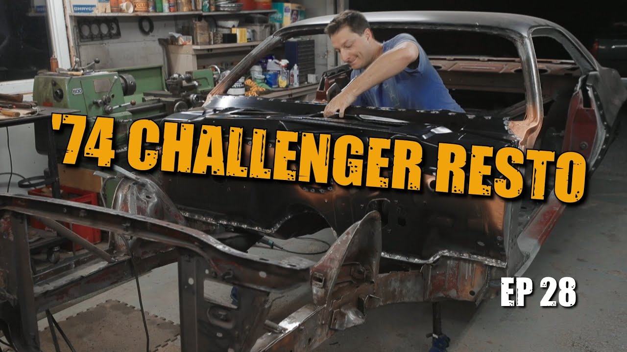74 Dodge Challenger Restoration #28 - COWL REPLACEMENT - YouTube