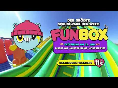 Funbox, der gröẞte sprungpark der welt!