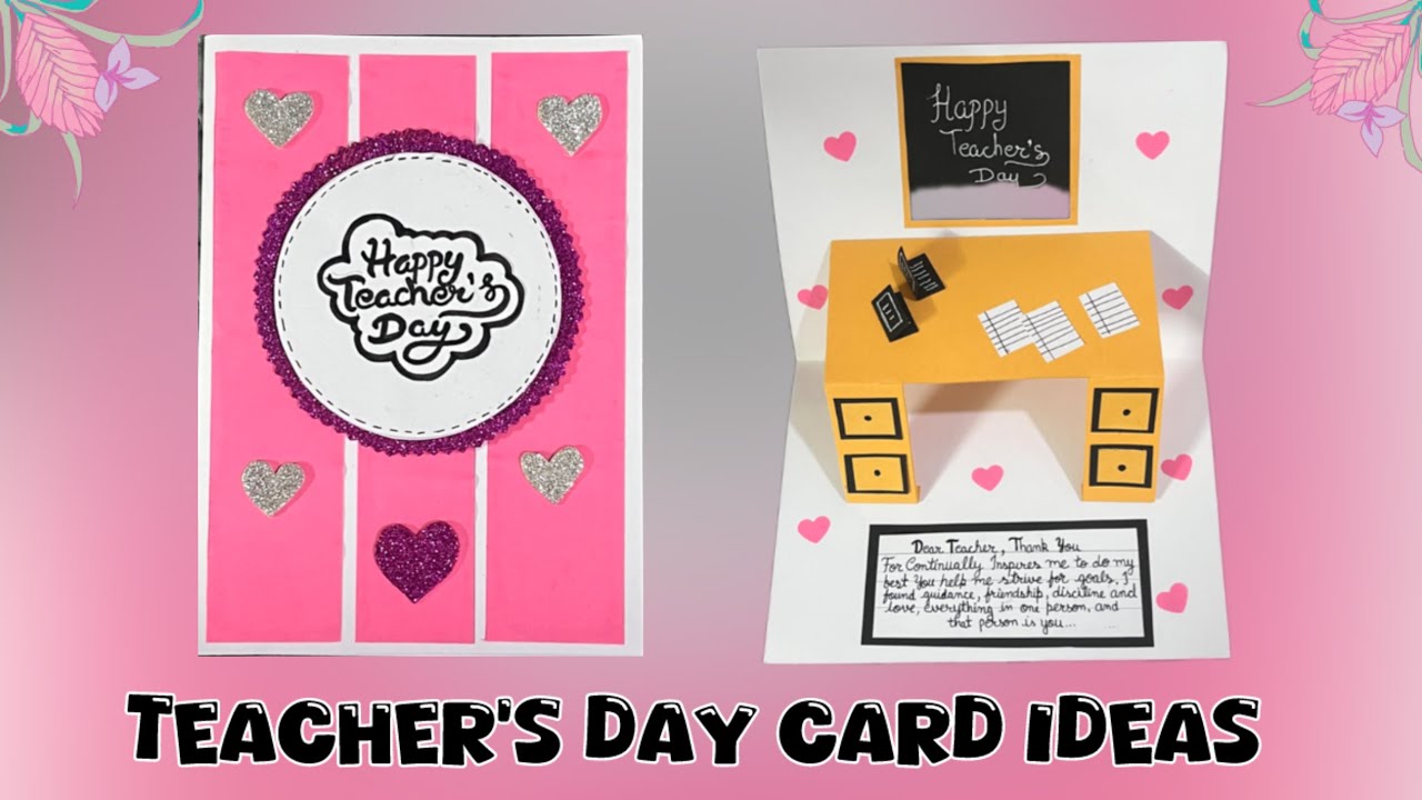 Teacher’s day Card ideas | Homemade card for Teacher|Teacher’s Day ...