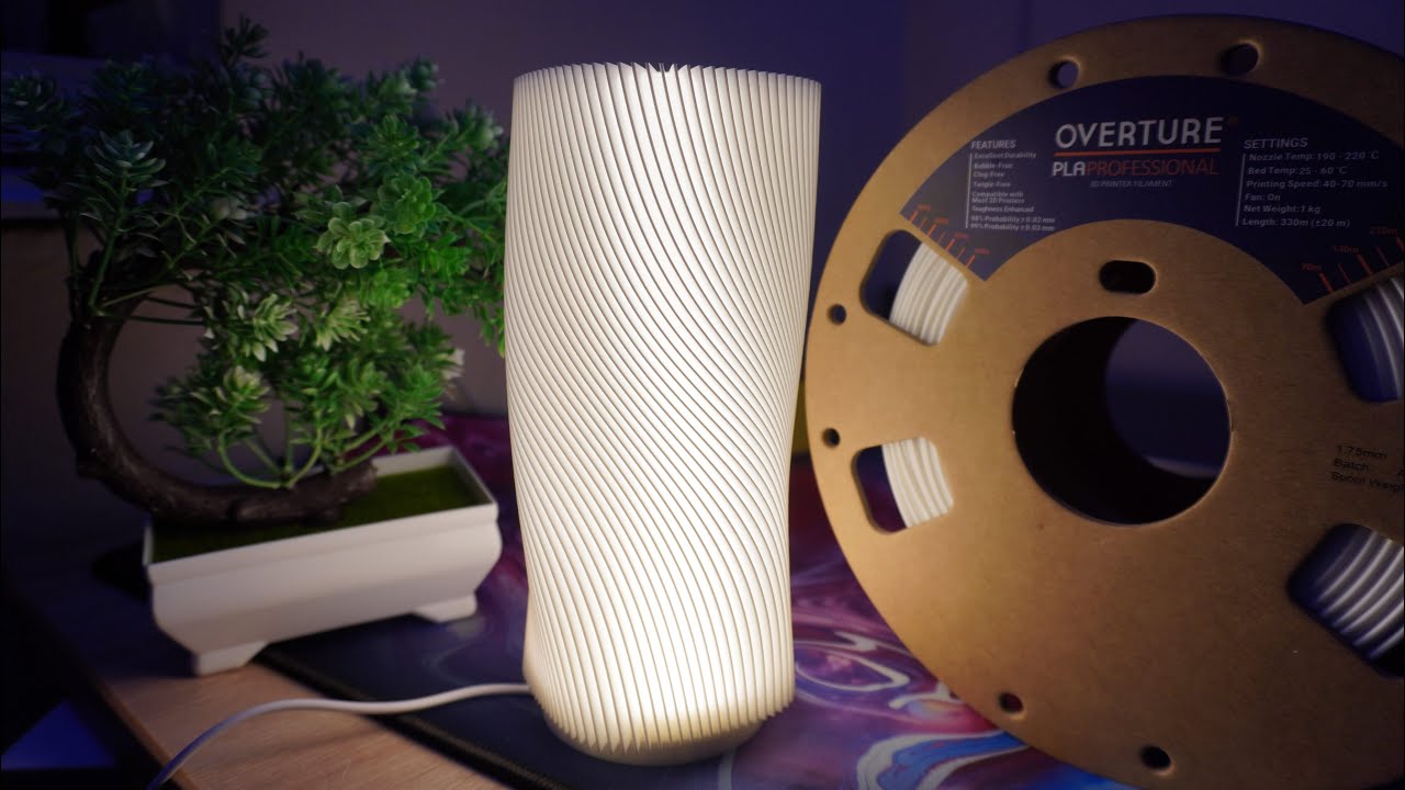 Bambu Lab Led Lamp Kit x Overture Pla Pro - YouTube