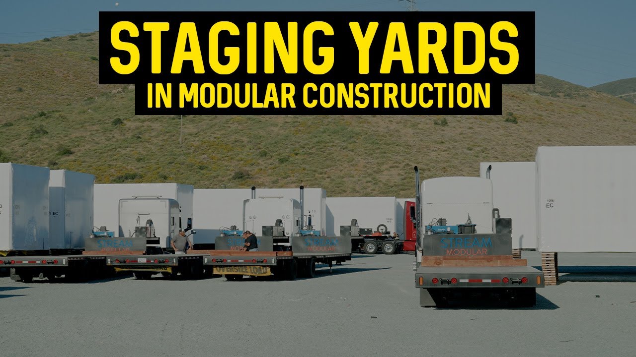 Inside Staging Yards for Modular Projects - YouTube