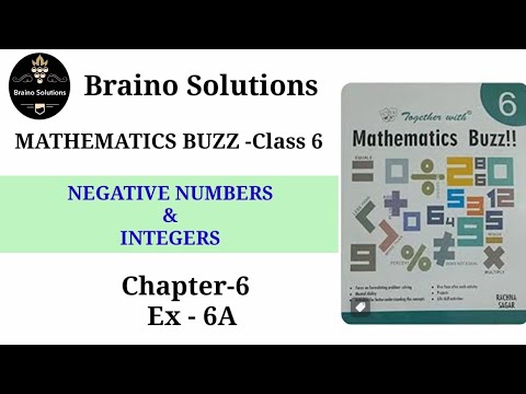 Mathematics buzz IRachna SagarIClass 6IChapter 6I Negative Numbers and ...