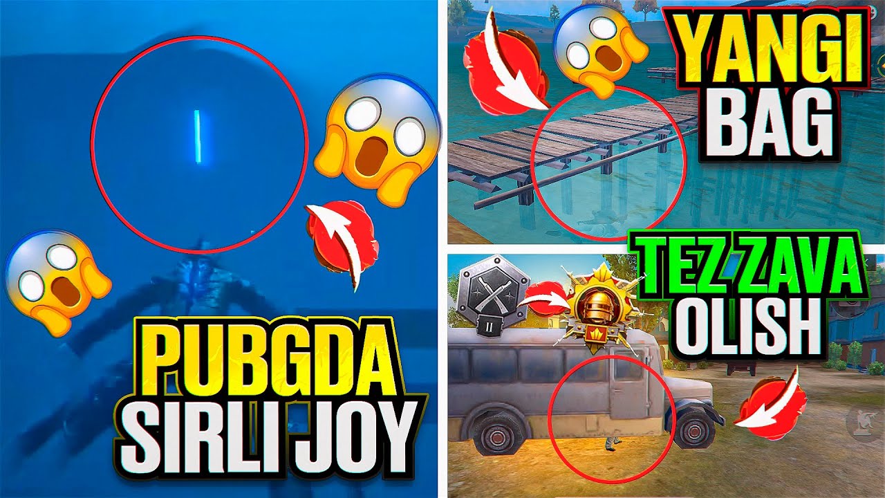 🤯PUBGDAGI SIRLI JOY 🥵3.8 DAGI OXIRGI BAGLAR🫨SIZ BILMAGAN BAG VA LIFE HACKLAR☠️ - YouTube