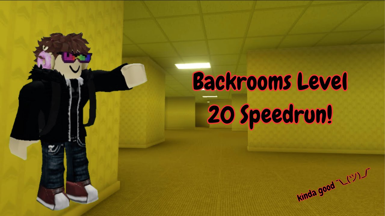 Roblox backrooms redacted level 20 speedrun! - YouTube