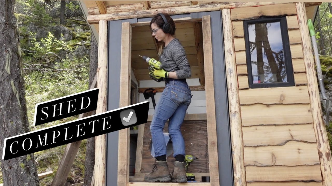 My shed is FINISHED! Another PROJECT COMPLETE! (remote shed build Ep.7 ...