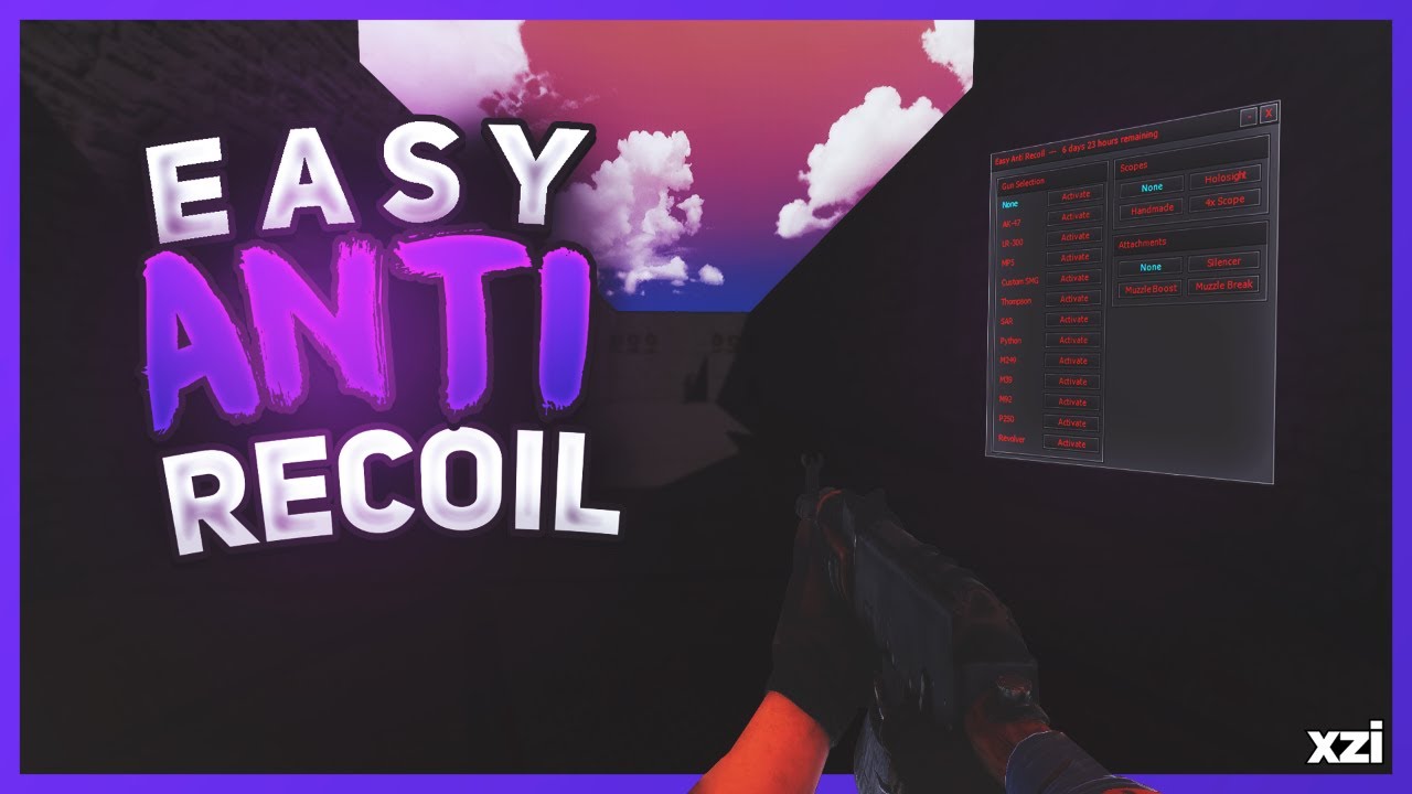 Rust Easyantirecoil Undetected Recoil Script Youtube