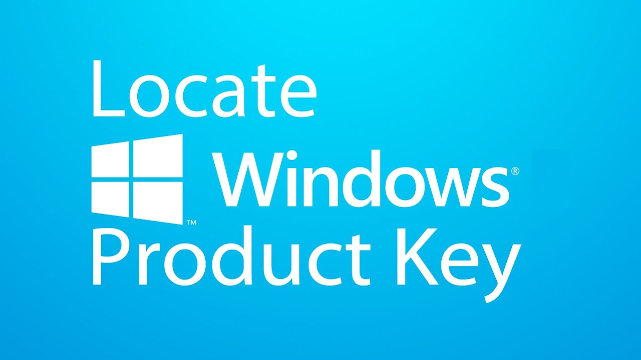 Locate Windows Product Key (How to) - YouTube