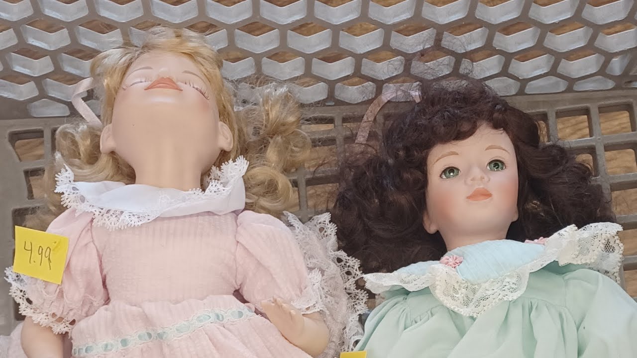Porcelain doll clothes and Thrift haul using baby items for dolls ...