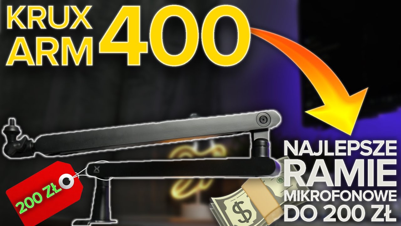 KRUX Arm 400 Najlepsze ramię mikrofonowe do 200zł Test i recenzja - YouTube