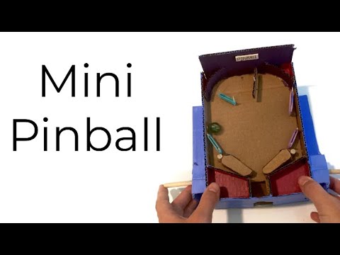 DIY Mini Pinball Machine from Cardboard - YouTube