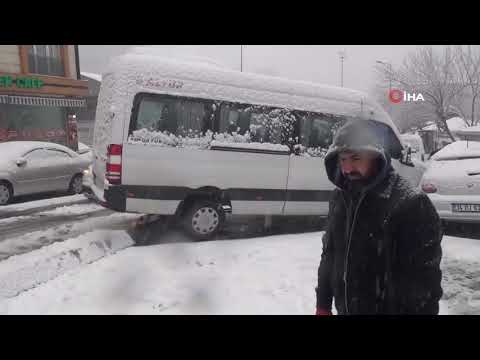 KARLI HAVADA TRAFİK KAZALARI..!!!