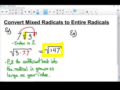 FPC 10 - 4.3 Mixed and Entire Radicals - Rewriting as Entire Radicals ...