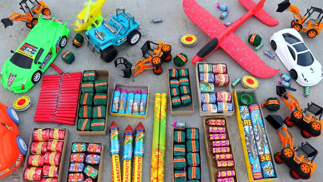Toy power Testing with fireworks | Malinga funny Fireworks testing ...