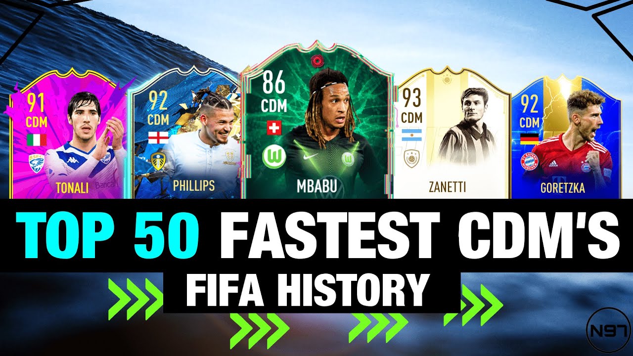 TOP 50 FASTEST CDM'S IN FIFA HISTORY! 😲🔥 | ft. Mbabu, Goretzka ...