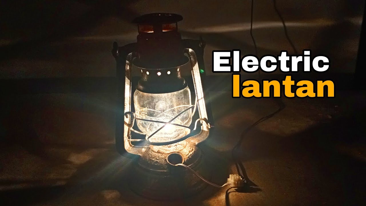 Old kerosene oil laltan turn into electric laltan - YouTube