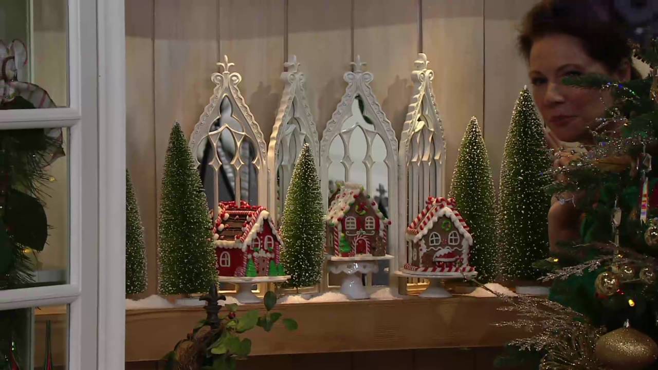 Antiqued Cathedral 4-Panel Mirror by Valerie on QVC - YouTube