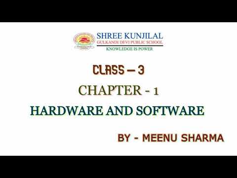 COMPUTER || CLASS 3 || CHAPTER 1 || HARDWARE AND SOFTWARE - YouTube