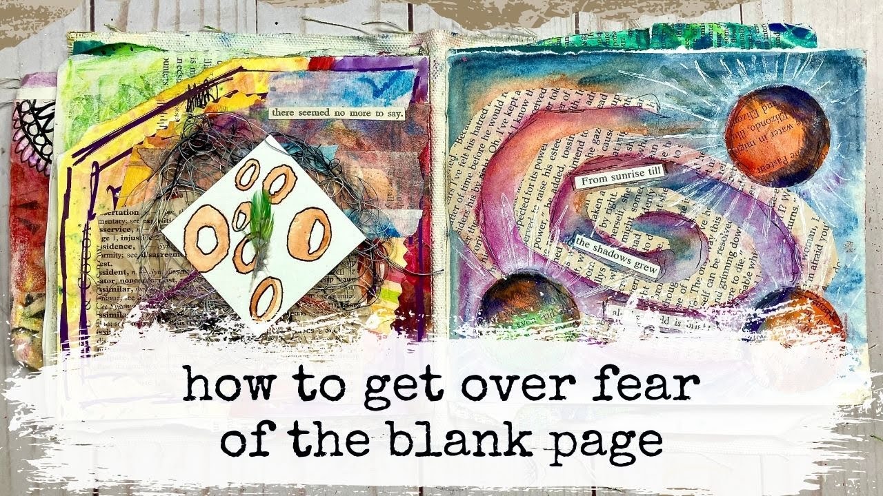 What to do when faced with a blank page in your art journal! How do get ...