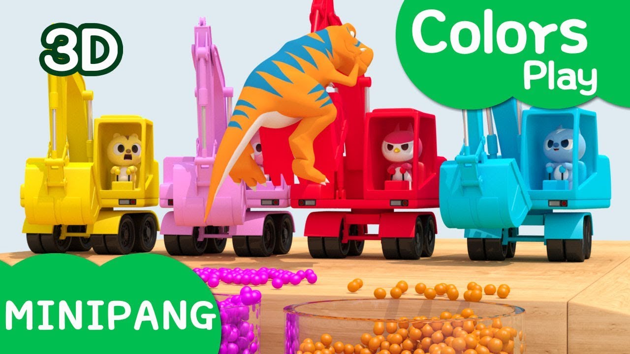 Learn colors with Miniforce | Colors Play | Catch Color Dino Egg | Mini ...