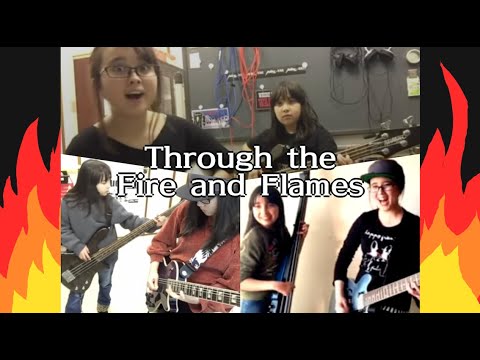 #DragonForce - Through the Fire and Flames cover -(now and then - 今と昔 ...