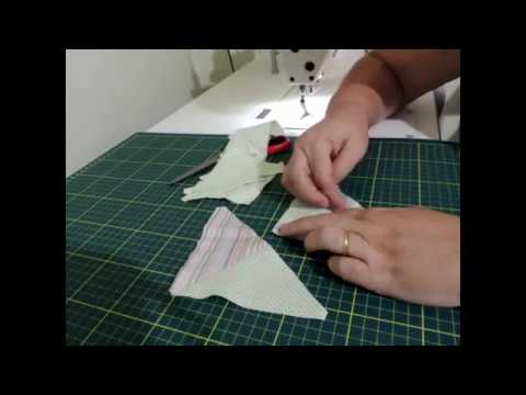 Fronhas de casal com barrado em patchwork. - YouTube
