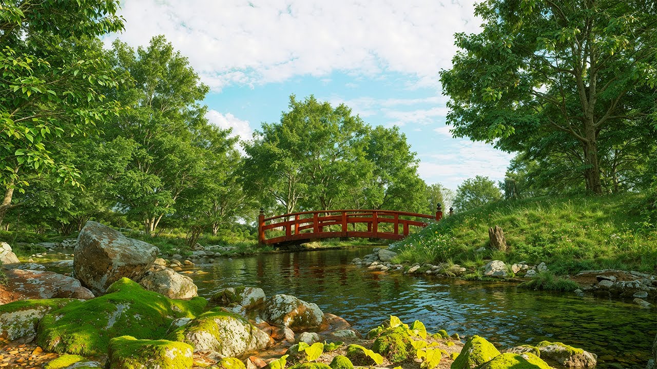 Japan's Secret Paradise, two hours in Nature with the sound of water ...