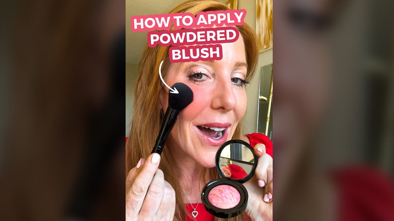 How To Apply Powder Blush For Cheeky Results? - YouTube
