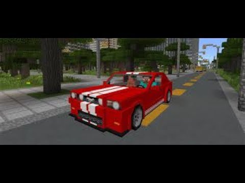 Minecraft PE: Ford Mustang Mod and Racing Car Mod Showcase - YouTube
