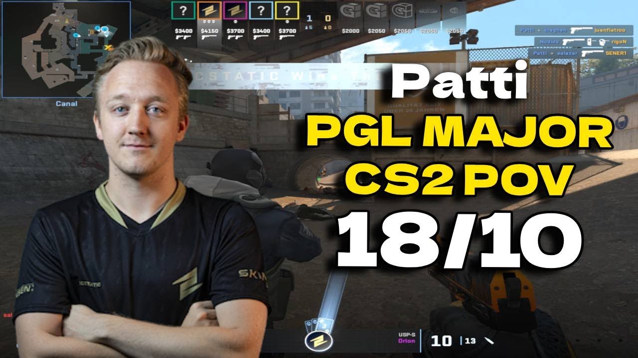 CS2 POV ECSTATIC Patti (18/10) vs Guild Eagles (Overpass) PGL CS2 Major ...