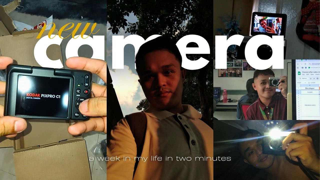 a week in my life in two minutes | testing my new camera (kodak pixpro c1) | @romxcob