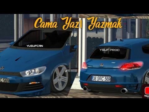Car Parking De Araçların Camına Yazı Yazma