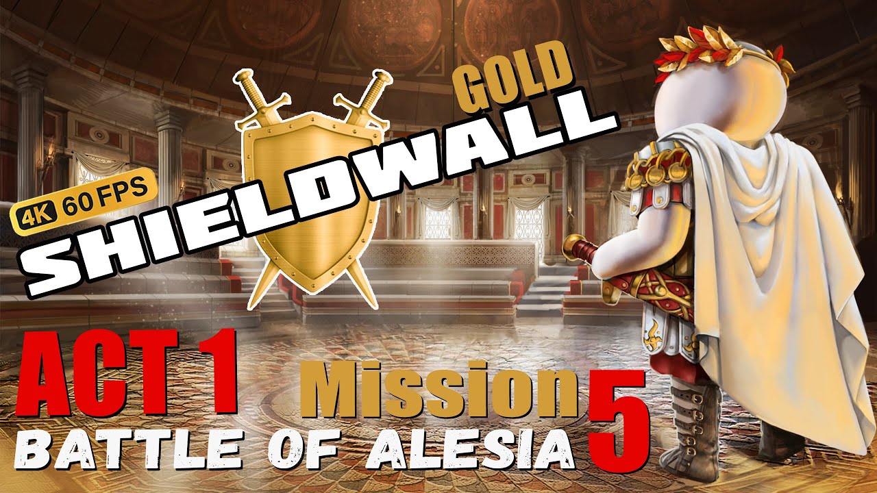 Shieldwall Gameplay Act 1 Mission 5 - Battle of Alesia - YouTube