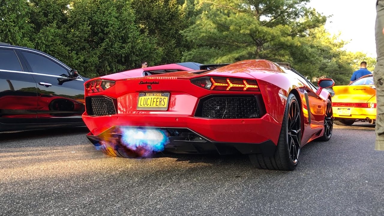 Lamborghini Aventador Creating Chaos in Traffic! | Backfire - YouTube