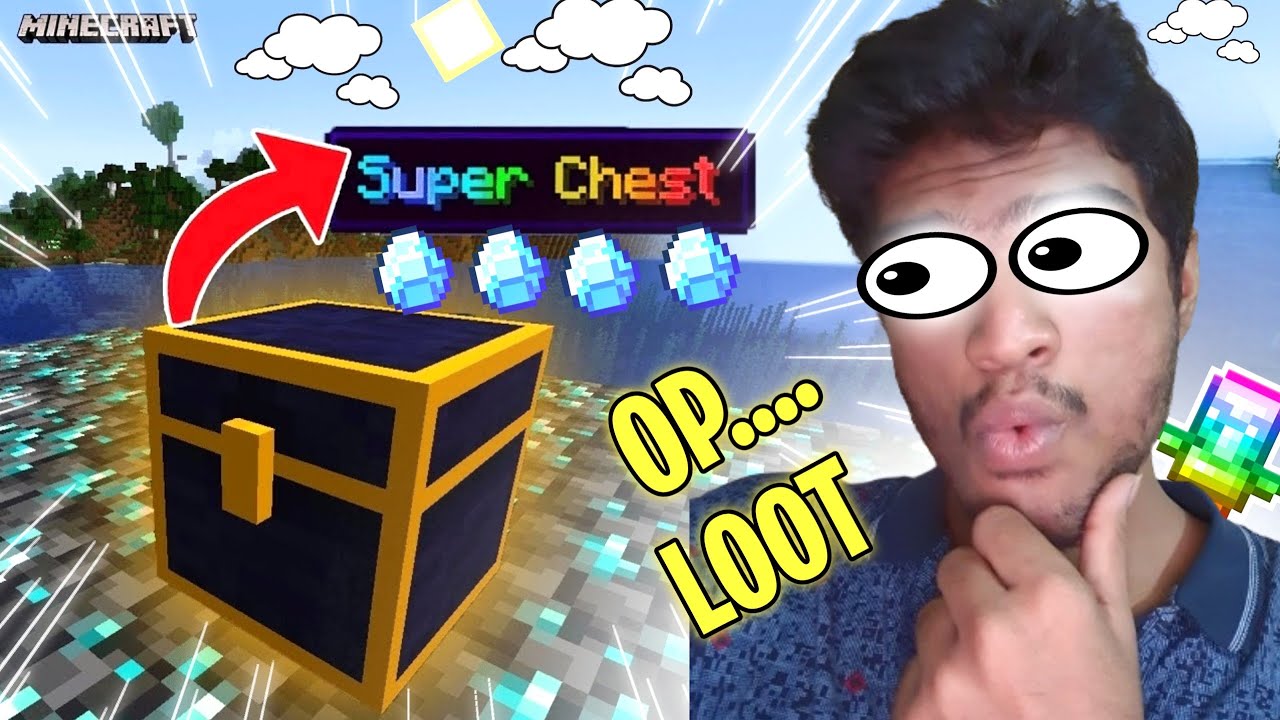 Minecraft, But Every Chest in The World Gives OP LOOT ONLY.. | ULTIMATE ...