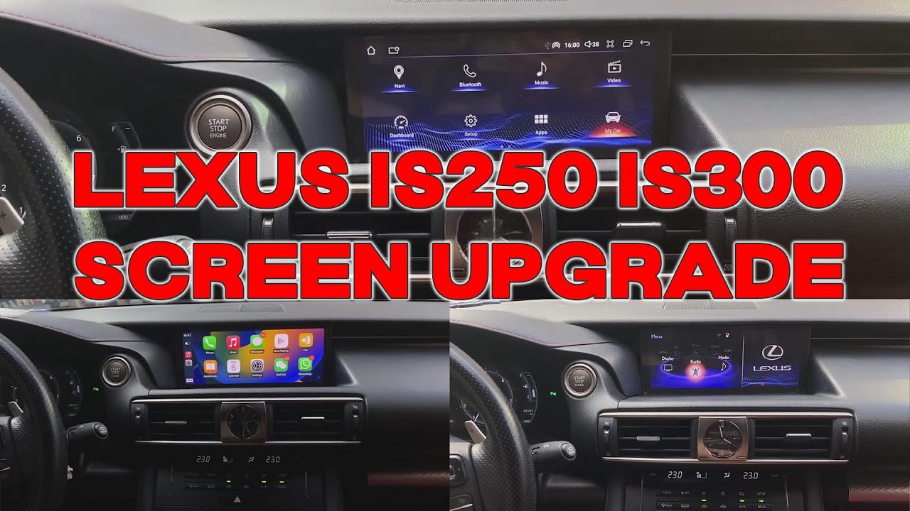 Lexus IS250 IS300 10.25-inch Screen Upgrade Android Carplay - YouTube