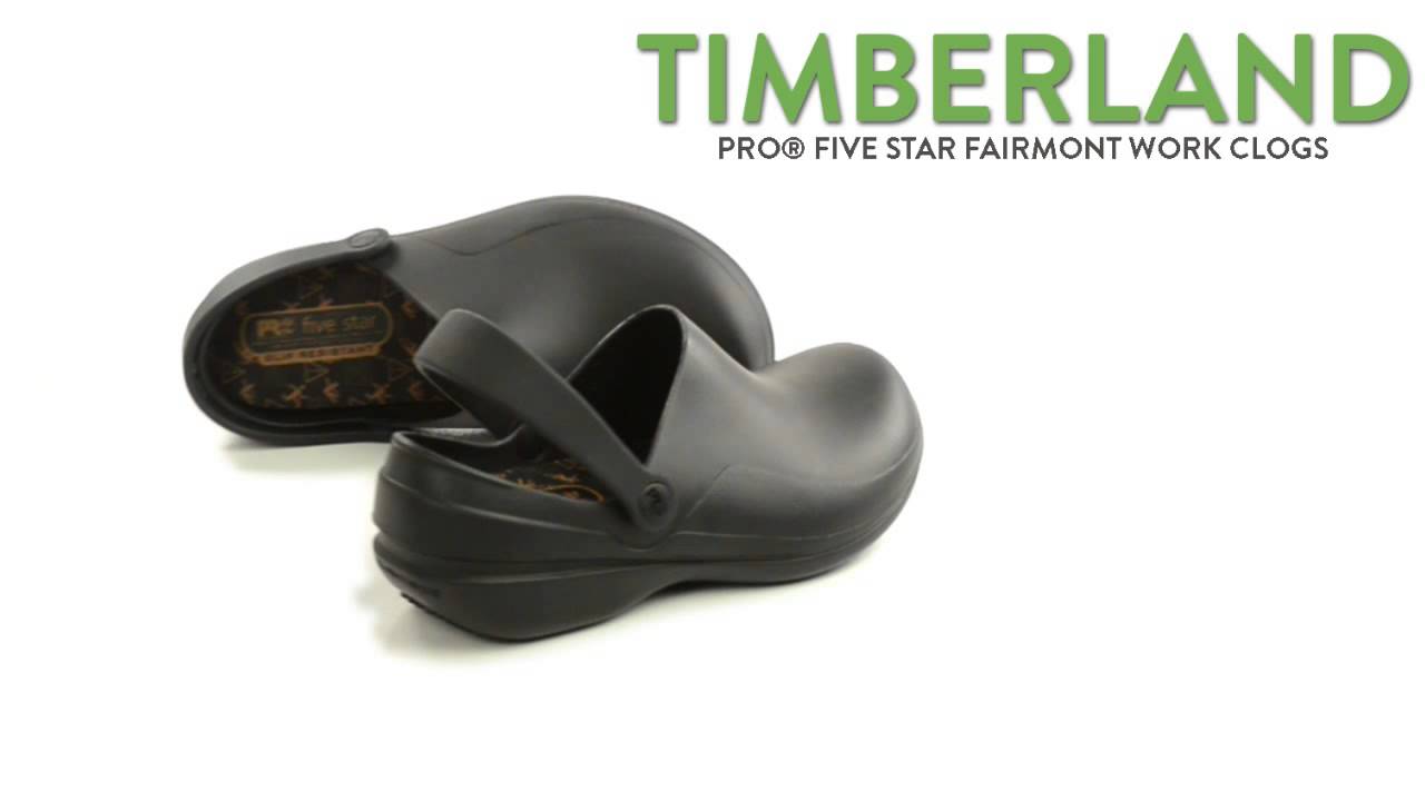 Timberland PRO® Five Star Fairmont Work Clogs (For Men) - YouTube