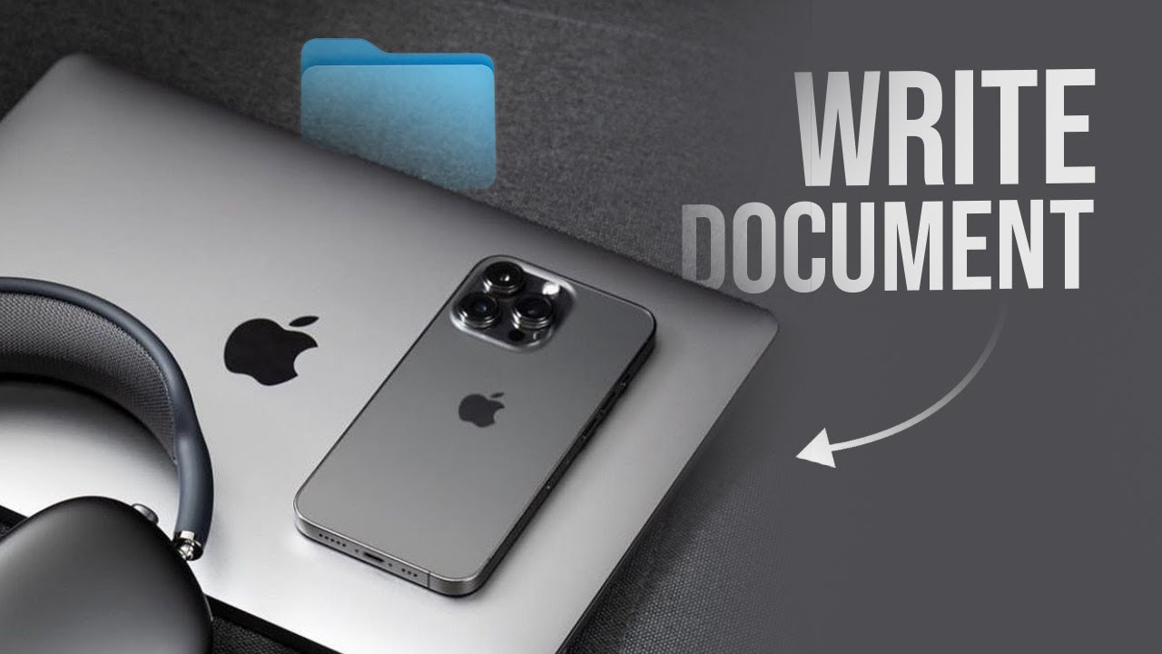 How to Write a Document on Macbook (tutorial) - YouTube