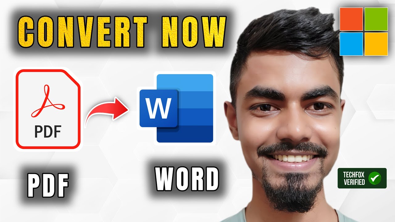 How to CONVERT PDF to Word Format (Super Easy) - YouTube