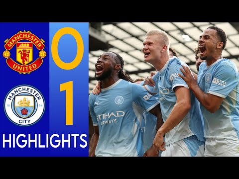 Manchester United vs Man City Highlights & PHIL FODEN RED CARD! & ERLING haaland GOAL 😱🔥