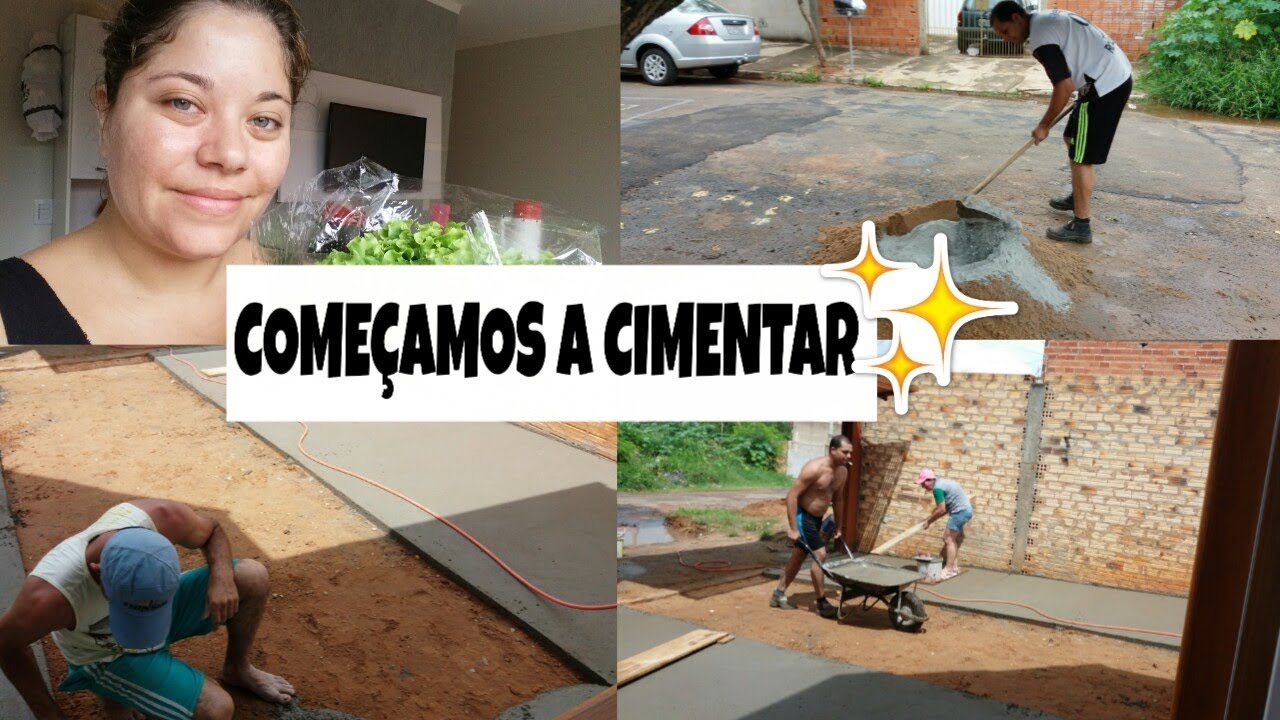 COMEÇAMOS A CIMENTAR 😍 - YouTube
