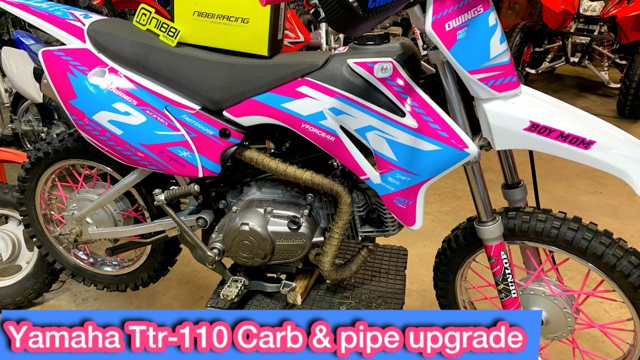 Yamaha Ttr-110 gets Carb & Exhaust upgrade - YouTube