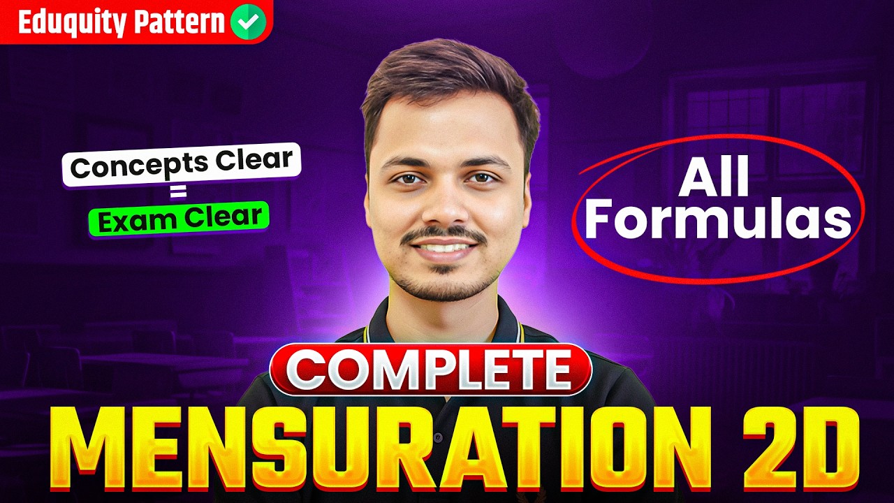 Mensuration 2D All Formulas & Important Results | Complete Revision for ...