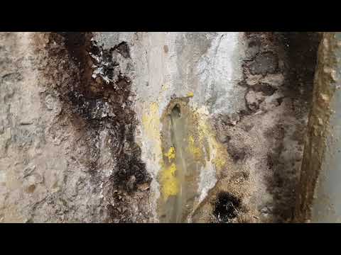 Lekkage secanspalen wand oplossen met Köster G4 schermInjectie Gel ...