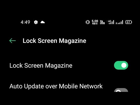 how to enable lock screen magazine in realme 3 Pro main lock screen ...