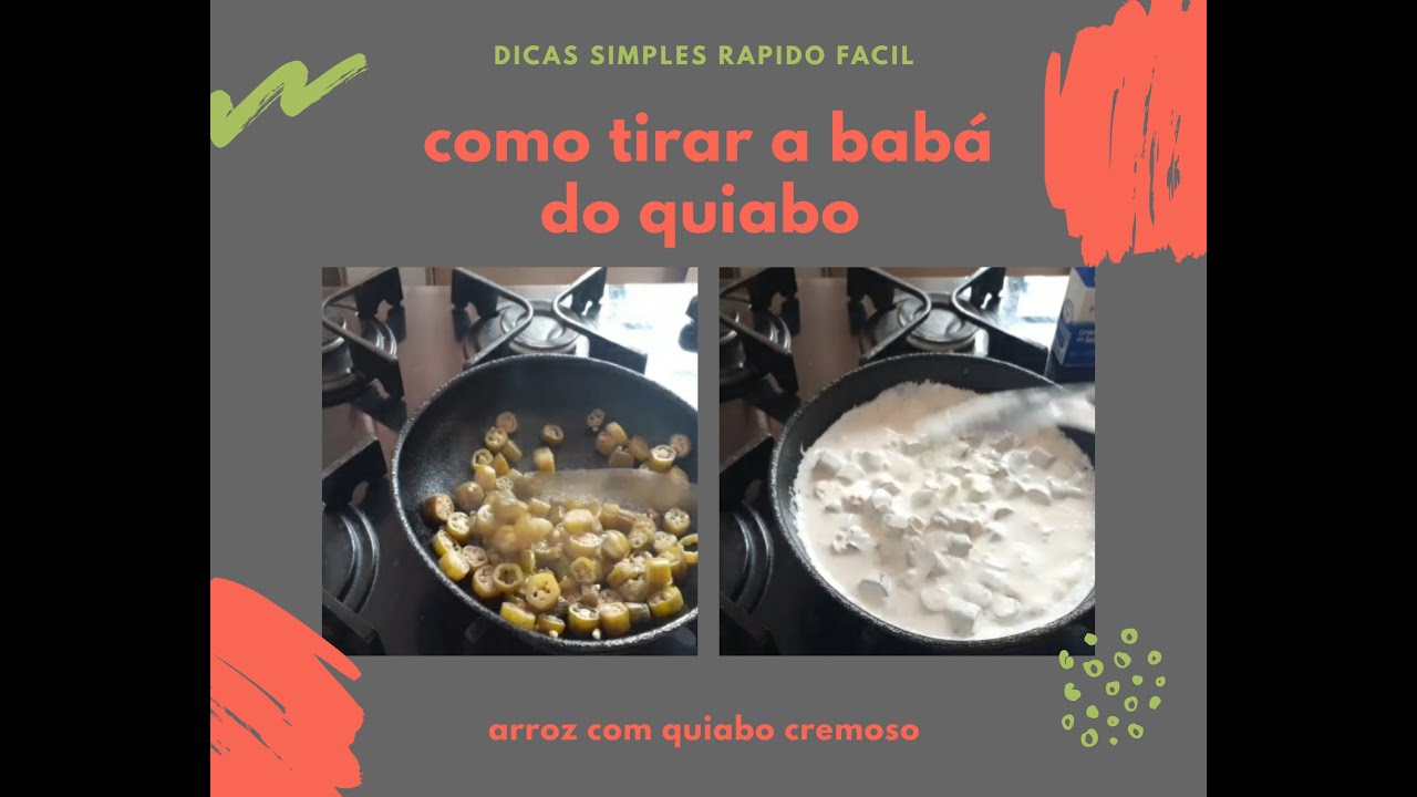 Como tirar a baba do quiabo - YouTube