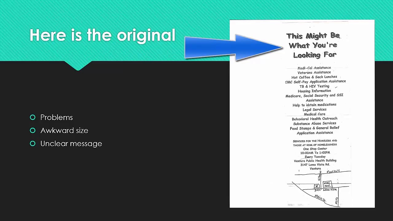 How to create a homeless resource card - YouTube
